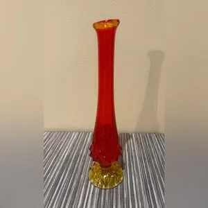 Fenton | Accents | Fenton Amberina Hobnail Swung Vase | Poshmark